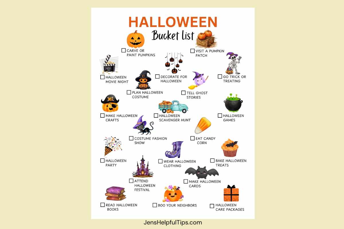 Fun Halloween Bucket List for Families | Jens Helpful Tips