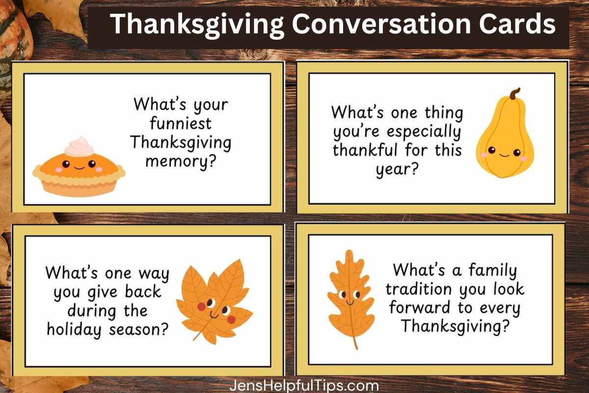 Thanksgiving Conversation Starters | Jens Helpful Tips